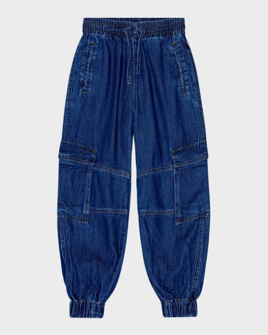 Molo Girl's Aliki Cargo Joggers, Size 8-12 | Neiman Marcus