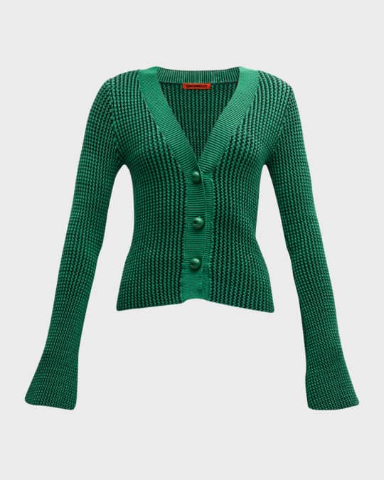 SIMONMILLER Peep Textured Knit Cardigan | Neiman Marcus