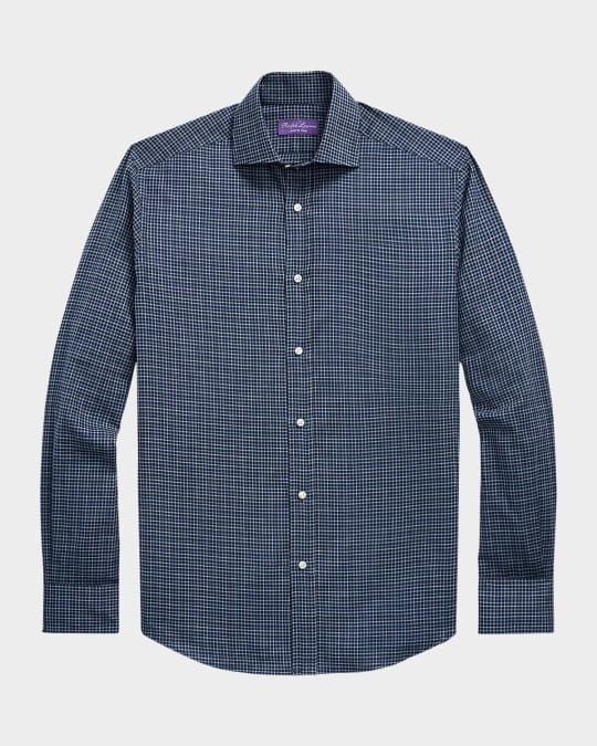 Ralph Lauren Purple Label Men's Double-Tattersall Flannel Shirt ...
