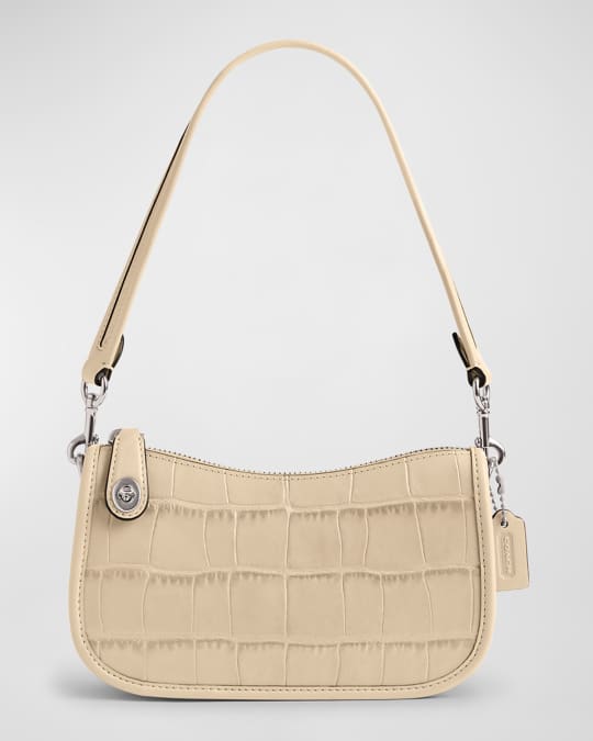 Coach Swinger 20 Croc-Embossed Shoulder Bag | Neiman Marcus