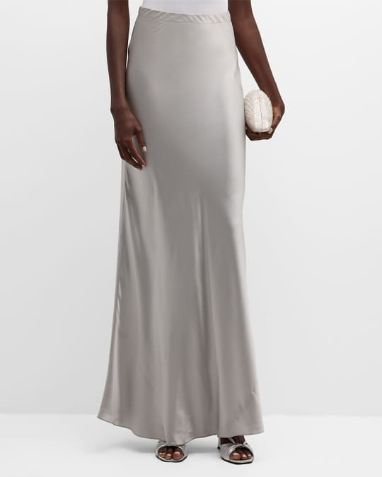 Rosetta Getty Bias Silk Maxi Skirt | Neiman Marcus