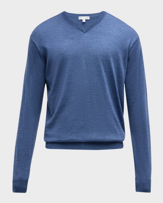 Peter Millar Men's Autumn Crest V-Neck Sweater | Neiman Marcus