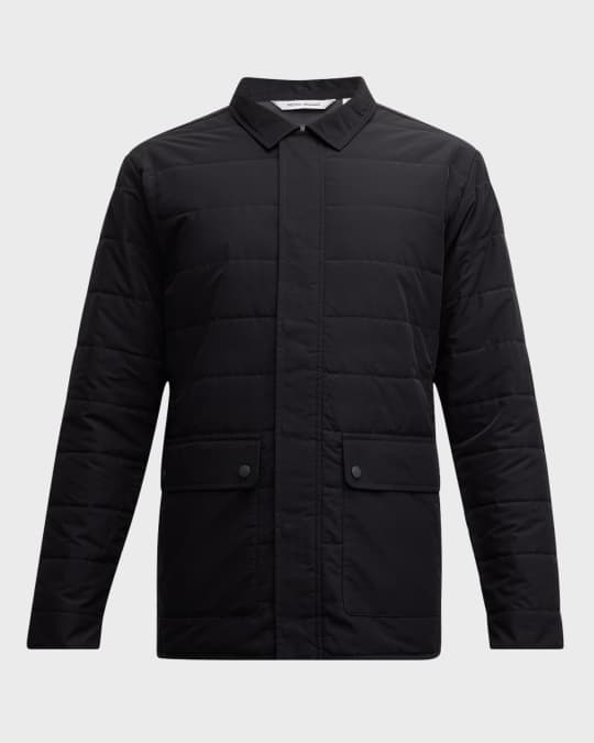 Peter Millar Men's Mercer Concealed-Zip Quilted Jacket | Neiman Marcus