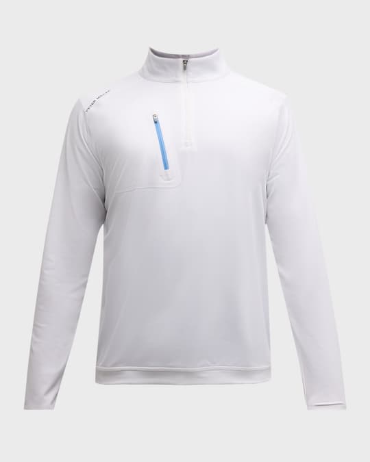 Peter Millar Men's Verge Performance Quarter-Zip Pullover | Neiman Marcus