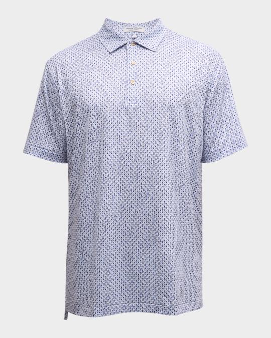 Peter Millar Men's Pina Skullada Performance Polo Shirt | Neiman Marcus