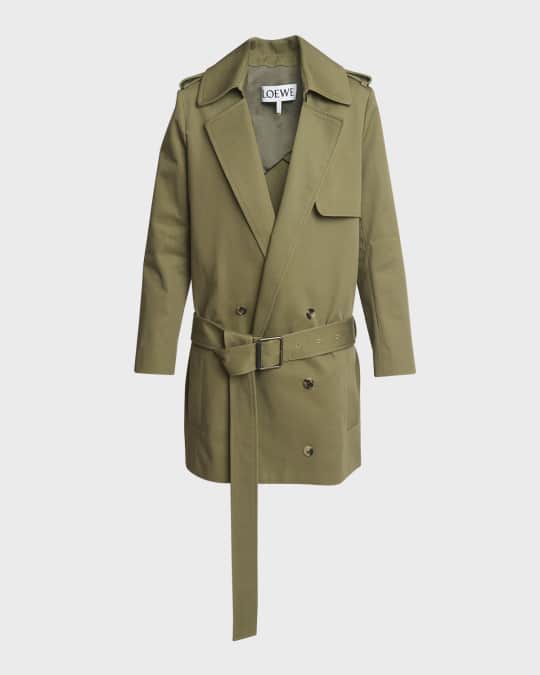 Loewe Belted Double-Breasted Trench Coat | Neiman Marcus