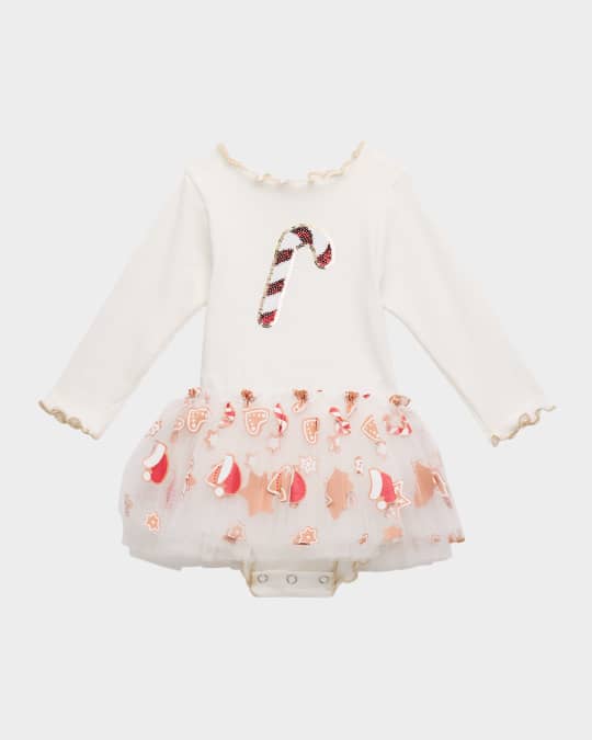 Petite Hailey Girl's Candy Cane Combo Tutu Dress, Size 6M-18M | Neiman ...