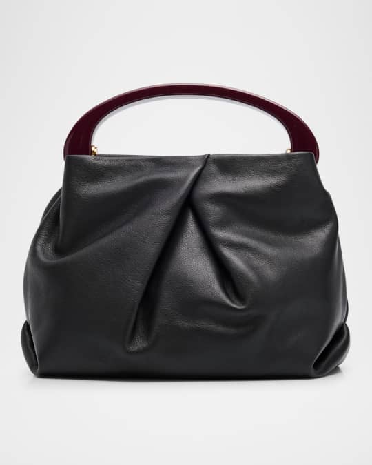Dries Van Noten Crisp Structured Leather Top-Handle Bag | Neiman Marcus
