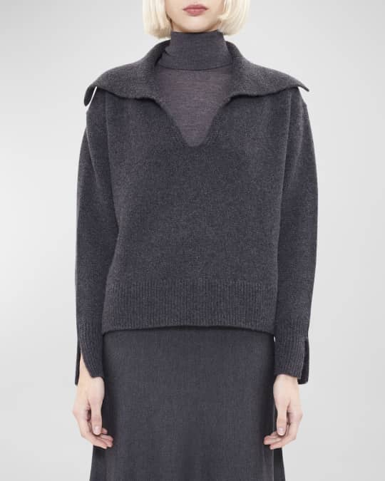 arch4 Cortina Cashmere Split-Cuff Sweater | Neiman Marcus