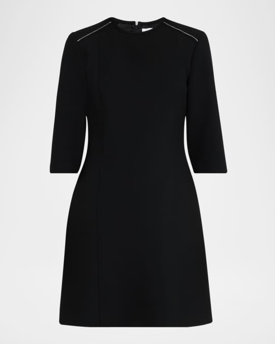 Peserico Chain-Trim A-Line Midi Dress | Neiman Marcus