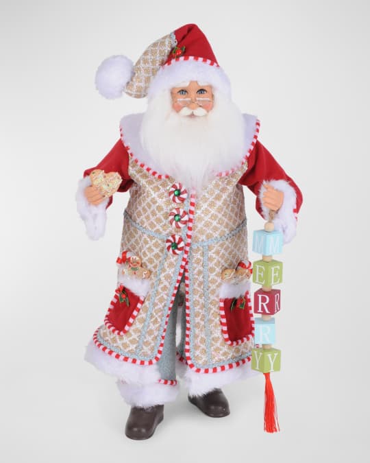 Karen Didion Originals Merry Gingerbread Santa Figure | Neiman Marcus