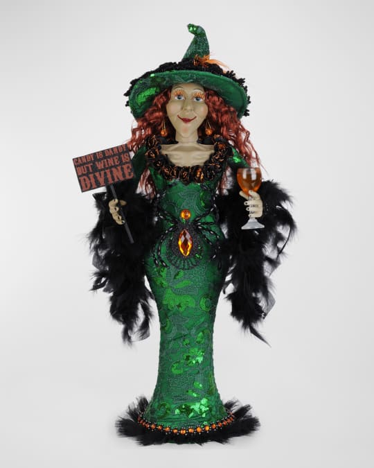 Karen Didion Originals Wendy Wine Witch Halloween Decor | Neiman Marcus