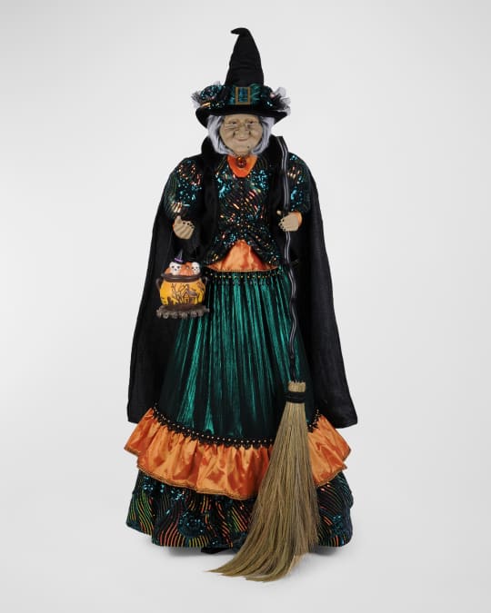 Karen Didion Originals Lighted Theodora Witch Halloween Decor | Neiman ...