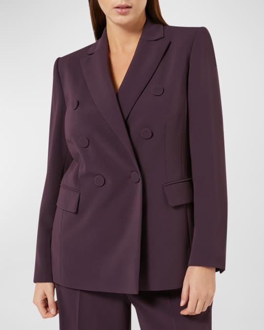 Marina Rinaldi Plus Size Anabela Double-Breasted Jacket | Neiman Marcus