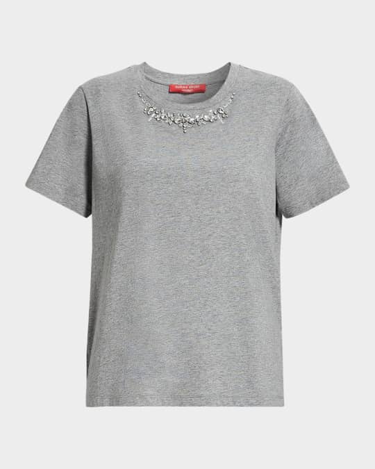 Marina Rinaldi Plus Size Gallico Crystal-Embellished T-Shirt | Neiman ...