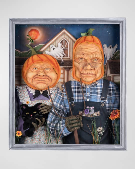 Katherine's Collection American Gothic Pumpkin Wall Piece | Neiman Marcus