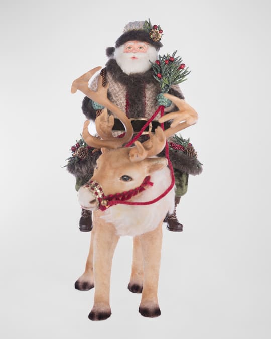 Katherine's Collection Santa Riding Caribou Christmas Decor | Neiman Marcus