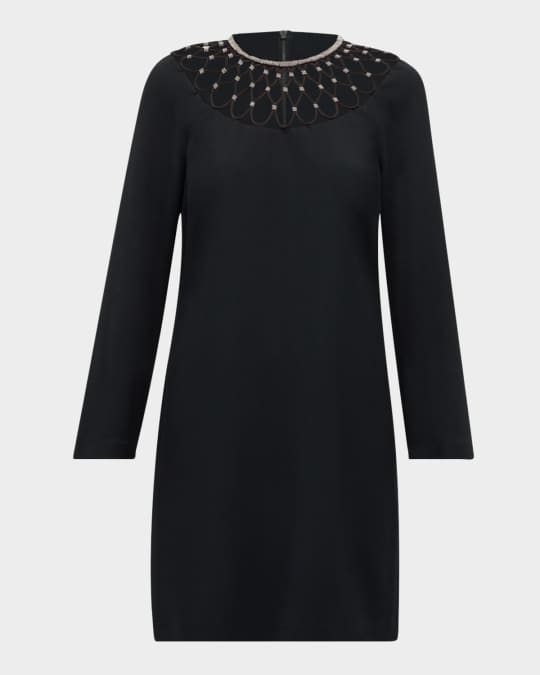Kobi Halperin Alby Chain-Embellished Shift Dress | Neiman Marcus