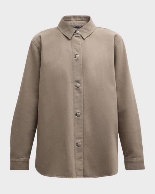 Eileen Fisher Organic Cotton Utility Jacket | Neiman Marcus
