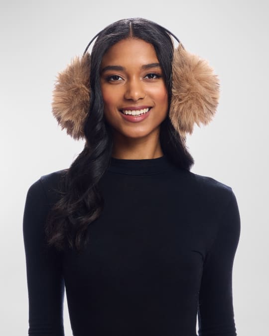 Fabulous Furs Fluffy Faux Fur Ear Muffs | Neiman Marcus