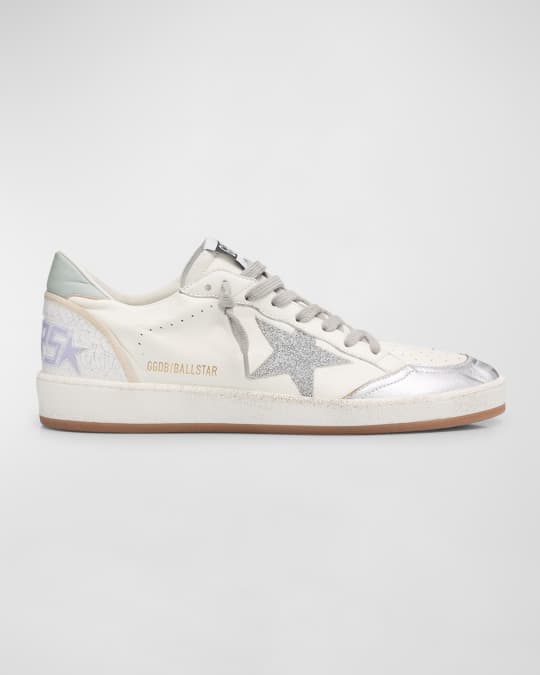 Golden Goose Ball Star Glitter Metallic Leather Sneakers | Neiman Marcus