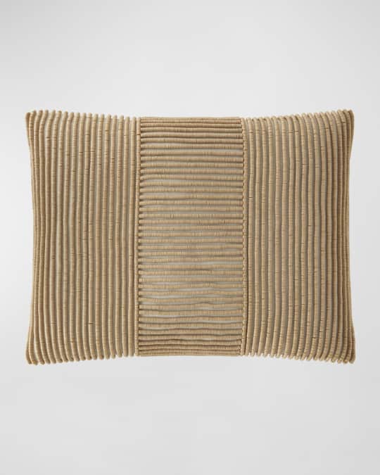 Donna Karan Home Block Beaded Decorative Pillow, 20" x 16" | Neiman Marcus