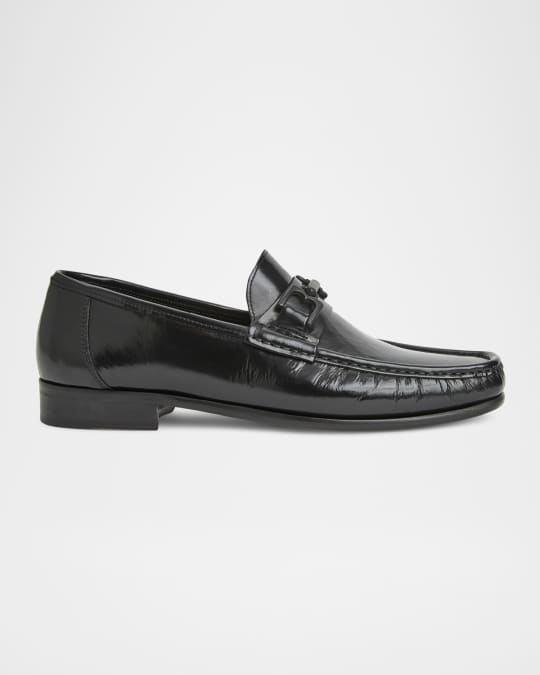 Bruno Magli Men's Trieste Leather Bit Loafers | Neiman Marcus