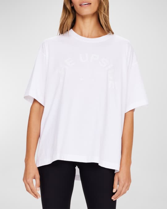 The Upside Laura Crewneck Logo Tee | Neiman Marcus