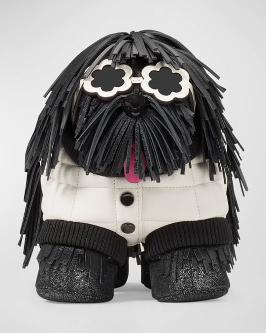 kate spade new york shaggy fringe 3d dog crossbody bag | Neiman Marcus