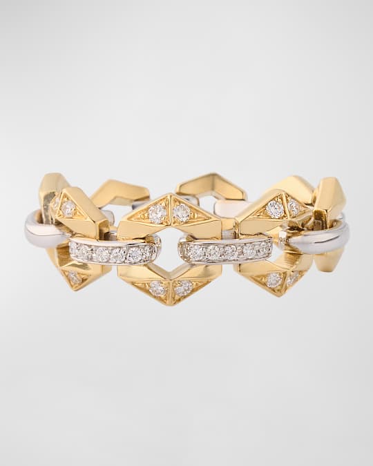 Dries Criel 18K Gold Diamond Flow Ring, Size 7 | Neiman Marcus