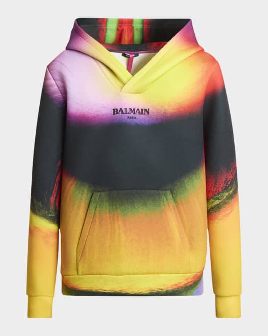 Balmain Men's Ibby Njoya Neoprene Hoodie | Neiman Marcus