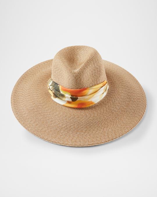 Eugenia Kim Cassidy Fedora With Organza Scarf | Neiman Marcus