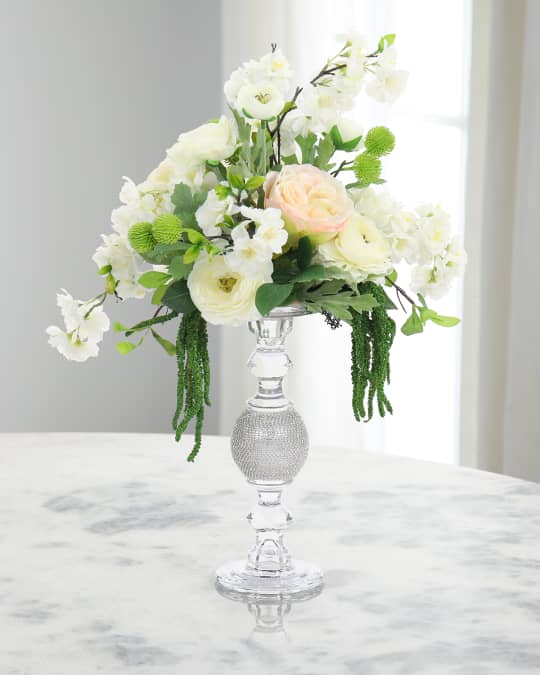 John-Richard Collection Bling Roses and Blossoms 24" Faux Floral ...