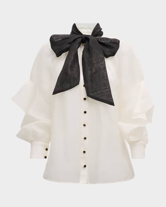 Zimmermann Illustration Waterfall Shirt | Neiman Marcus