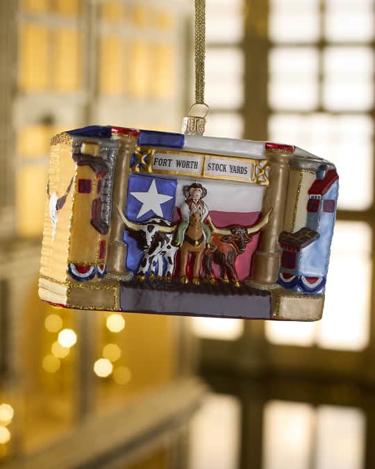 Joy To The World Collectibles Fort Worth Stockyards Christmas Ornament ...