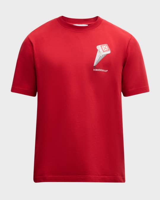 CASABLANCA Men's Leaning Column Graphic T-Shirt | Neiman Marcus
