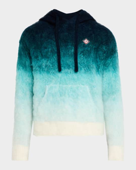 CASABLANCA Men's Gradient Mohair Hoodie | Neiman Marcus