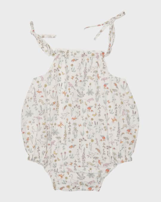 Tessa James Baby Girl's Lodie Liberty Floral-Print Bubble Romper, Size ...