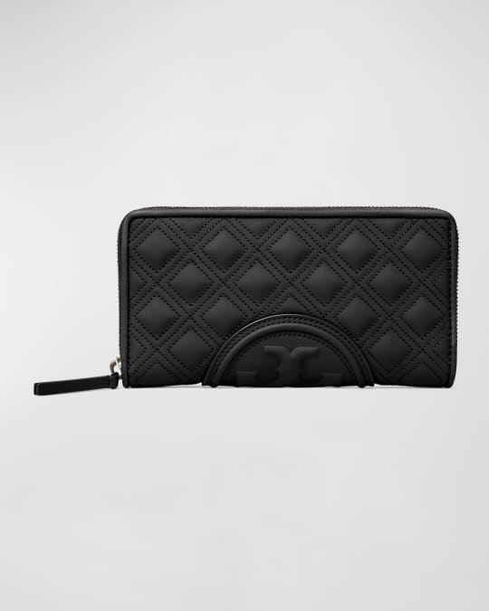 Tory Burch Fleming Zip Quilted Continental Wallet | Neiman Marcus