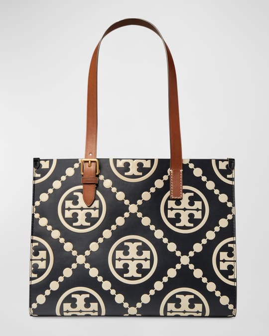 Tory Burch Small T Monogram Embossed Leather Tote Bag | Neiman Marcus