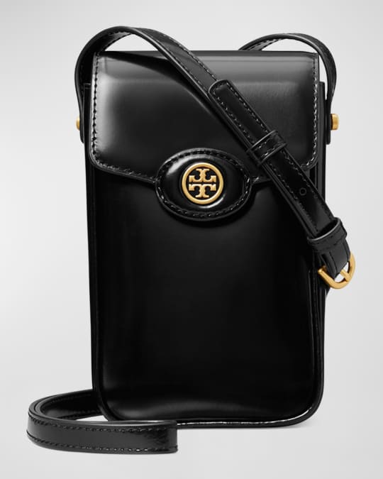 Tory Burch Robinson Leather Phone Crossbody Bag | Neiman Marcus