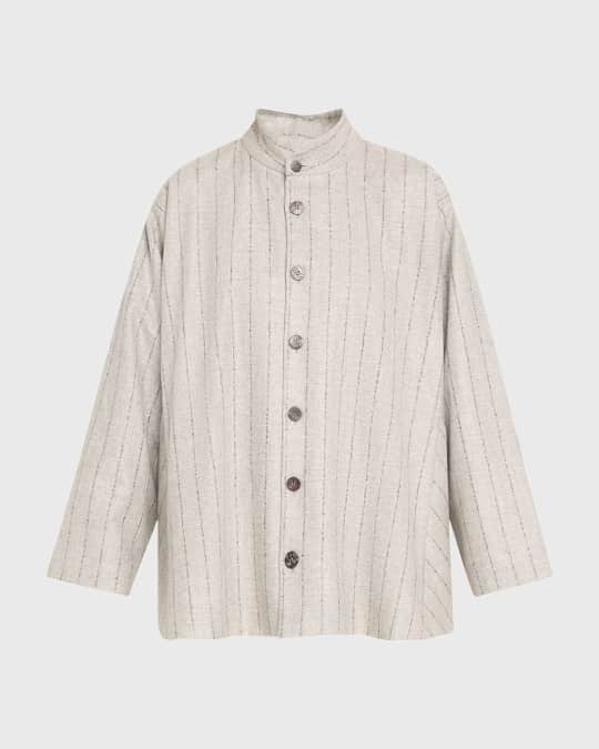 Eskandar Caucusus Jacket With Notch Collar (Long Length) | Neiman Marcus