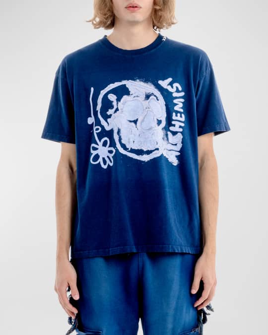 Alchemist Men's Rose Skull T-Shirt | Neiman Marcus