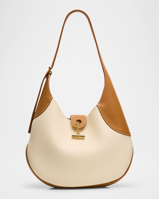 Loro Piana Bobbin Medium Leather Hobo Bag | Neiman Marcus