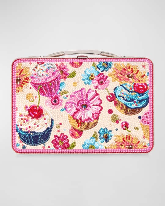 Judith Leiber Couture Crystal Cupcakes Lunch Box Clutch Bag | Neiman Marcus