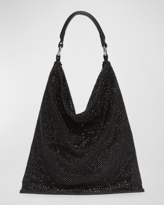 Benedetta Bruzziches Bella Ciao Mesh Crystal Hobo Bag | Neiman Marcus