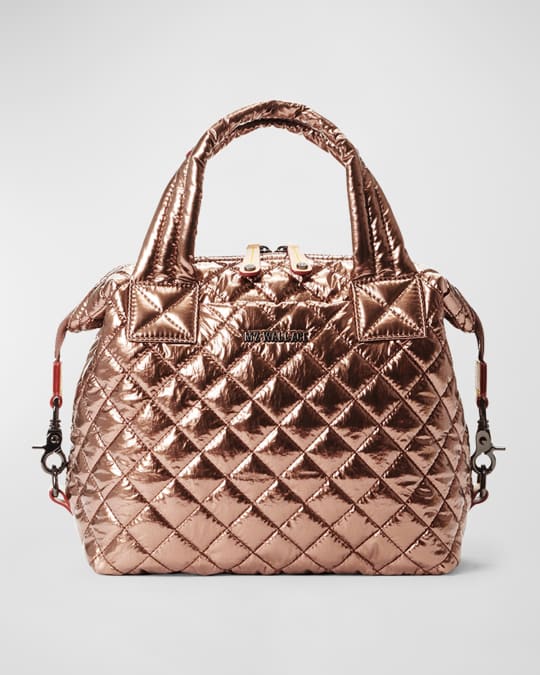 MZ WALLACE Sutton Deluxe Small Quilted Metallic Crossbody Bag | Neiman ...