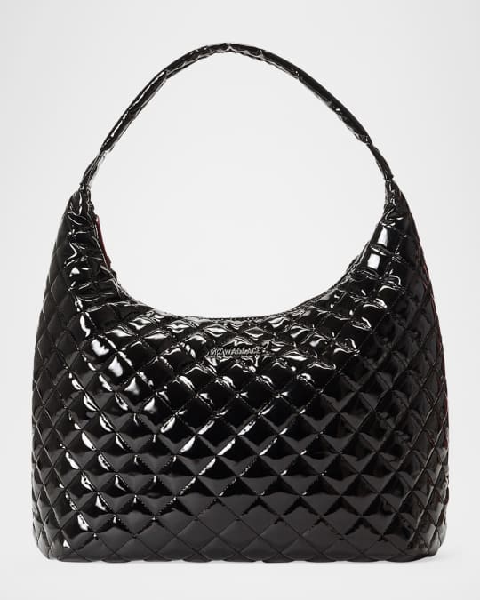 MZ WALLACE Metro Deluxe Large Patent Shoulder Bag | Neiman Marcus