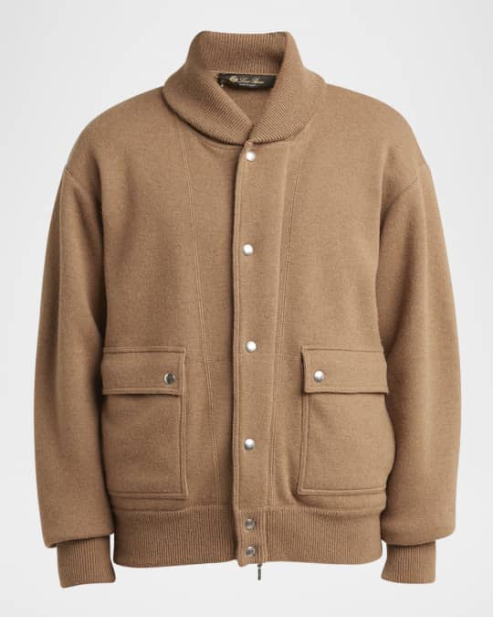 Loro Piana Men's Rima Snap-Front Bomber Jacket | Neiman Marcus