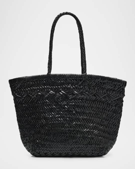 BTB Los Angeles Easton Small Woven Leather Tote Bag | Neiman Marcus